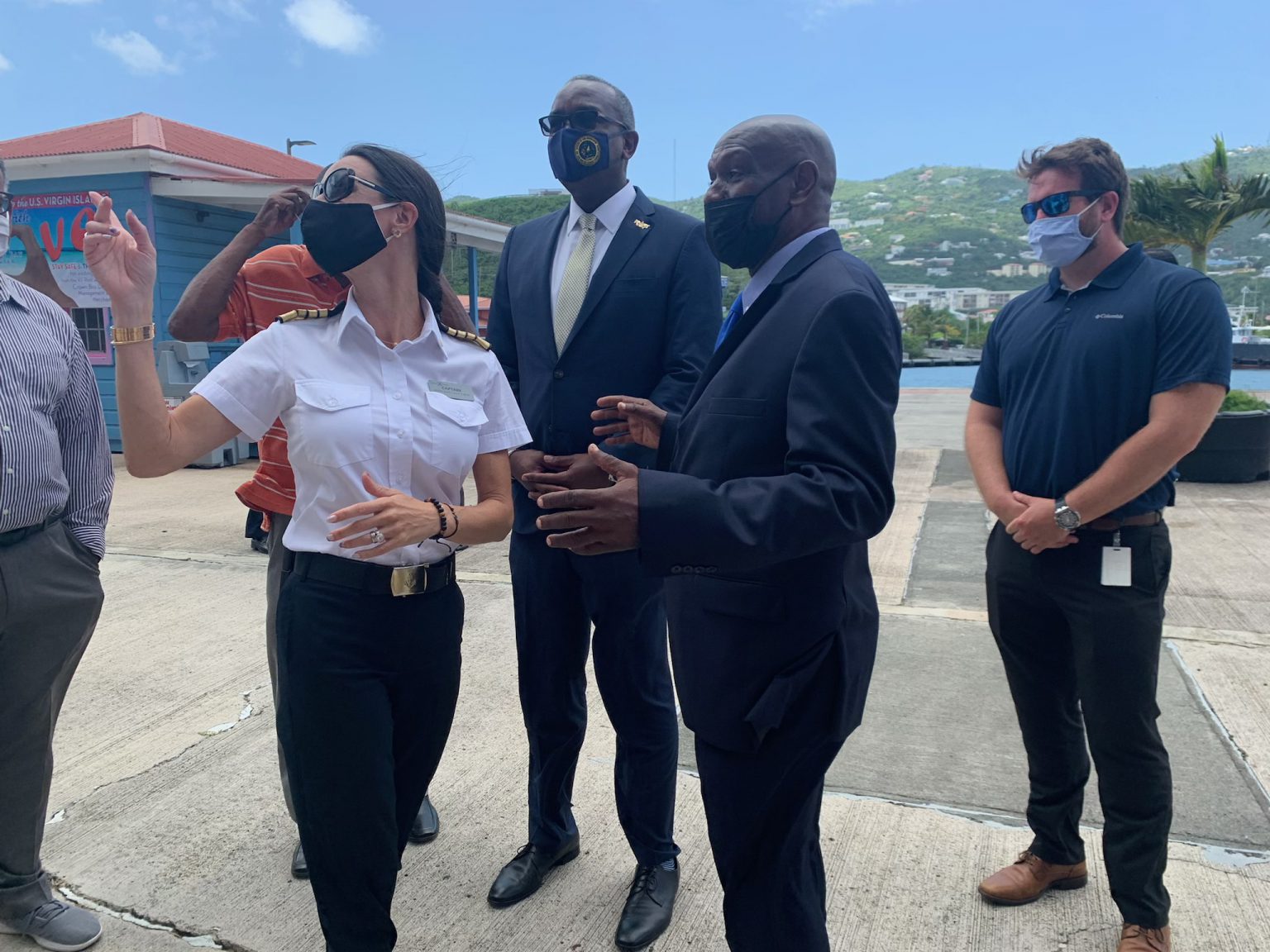 Governor Bryan Welcomes First Cruise Ship to USVI in 15 Months ...