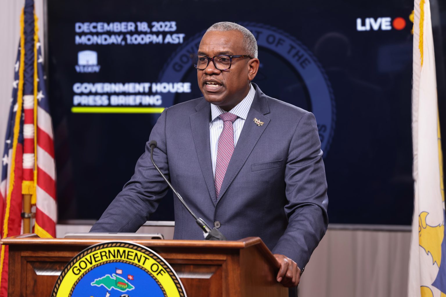 Governor Bryan Ushers in Holiday Season, Provides St. Croix Water ...