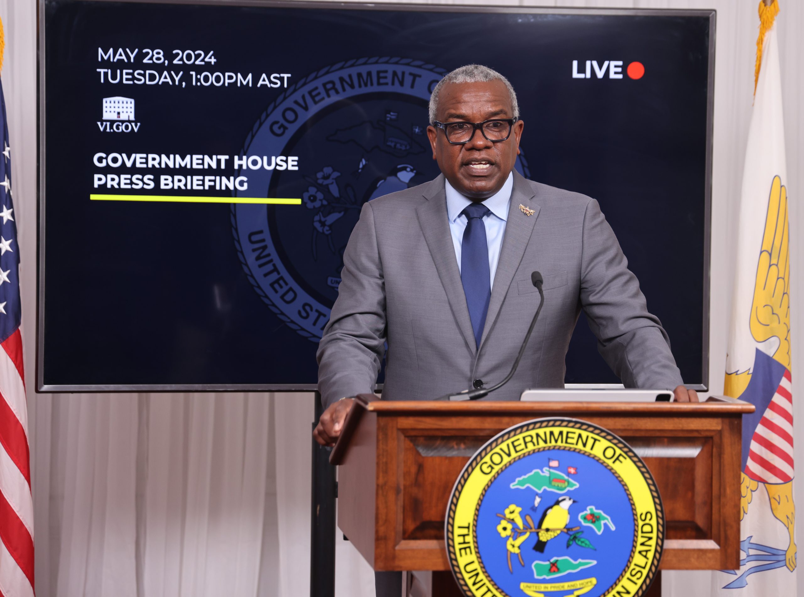 Governor Albert Bryan Jr. and OMB Director Jenifer O’Neal Provide ...